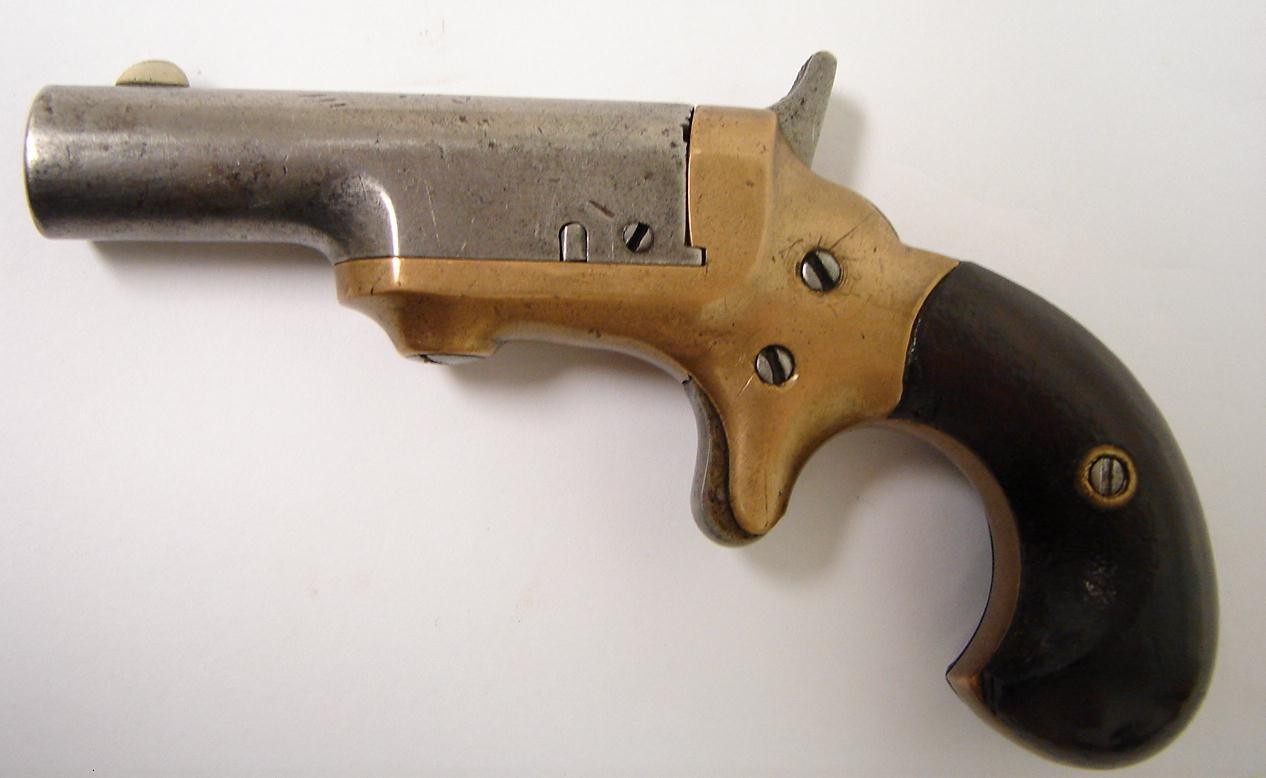 Colt Number 3 Derringer .41 Rimfire caliber derringer. Early recessed ...
