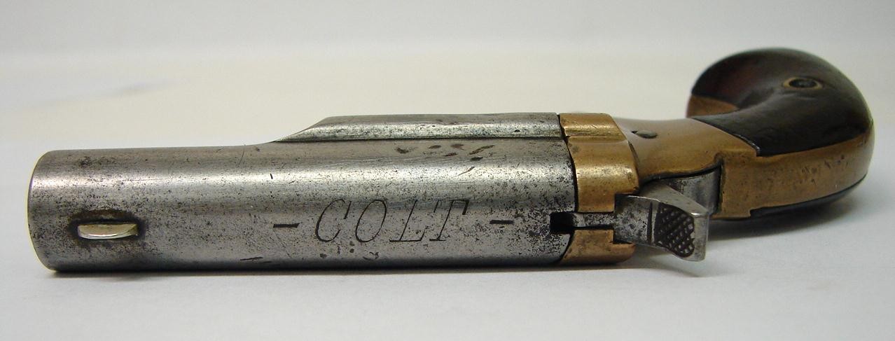 Colt Number 3 Derringer .41 Rimfire caliber derringer. Early recessed ...