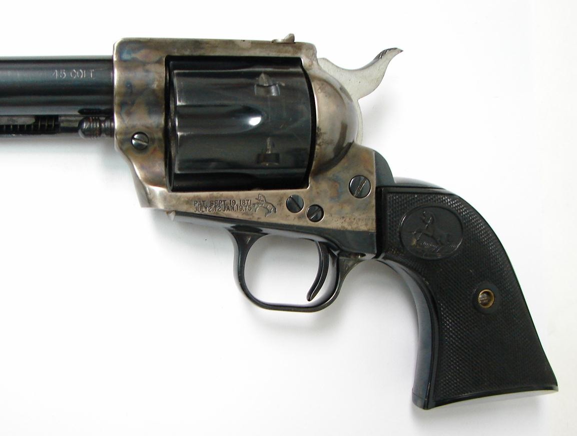 Colt New Frontier .45 LC caliber revolver. Unusual custom job made to ...