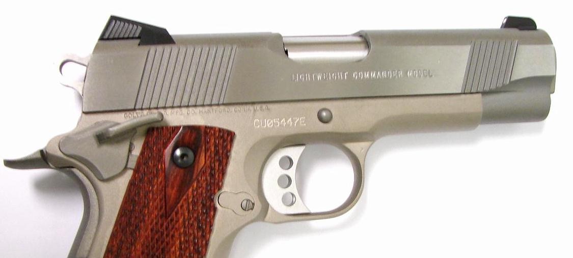 Colt Lightweight Commander .38 Super caliber pistol. Scarce stainless ...