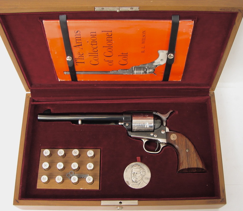 Colonel Sam Colt Sesquicentennial Commemorative Colt Single Action .45 LC caliber revolver. 1964 ...