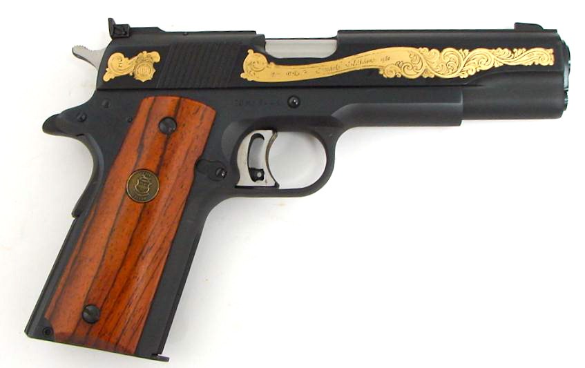 Colt Gold Cup .45ACP caliber pistol. DEA Commemorative, 1980 issue ...