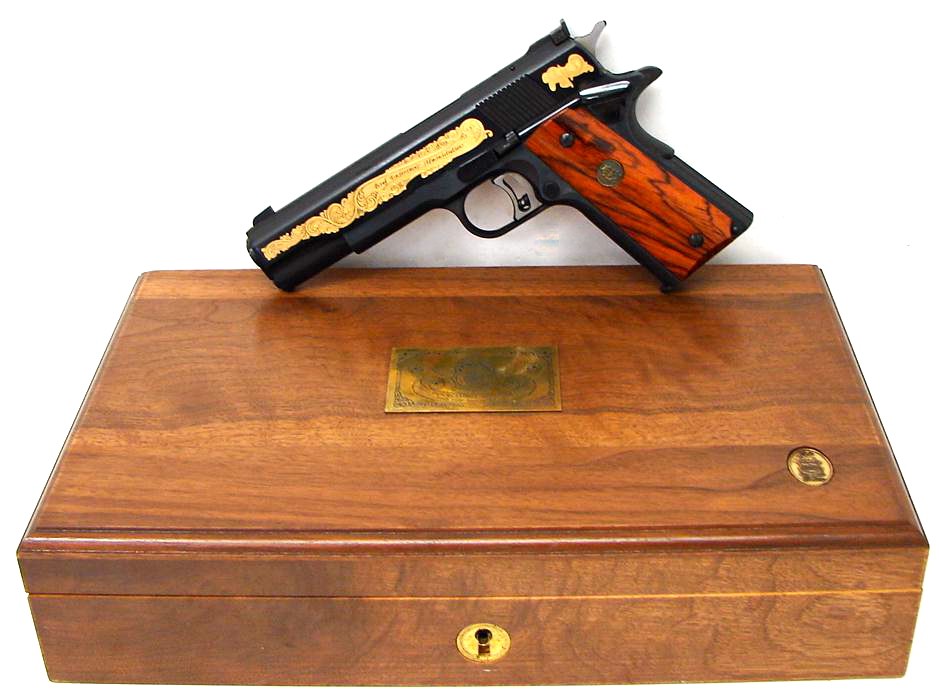 Colt Gold Cup .45ACP caliber pistol. DEA Commemorative, 1980 issue ...