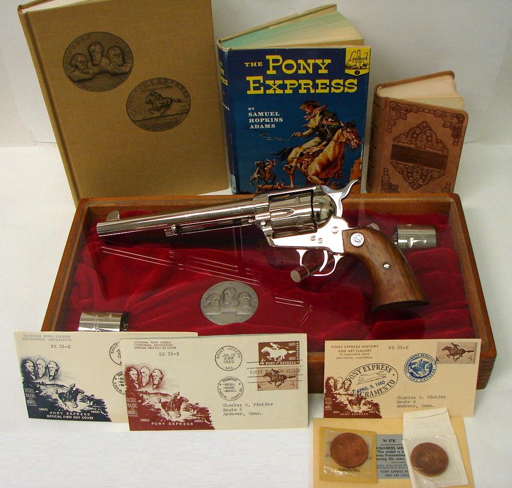 Pony Express Presentation Commemorative Colt Peacemaker .45 LC caliber ...
