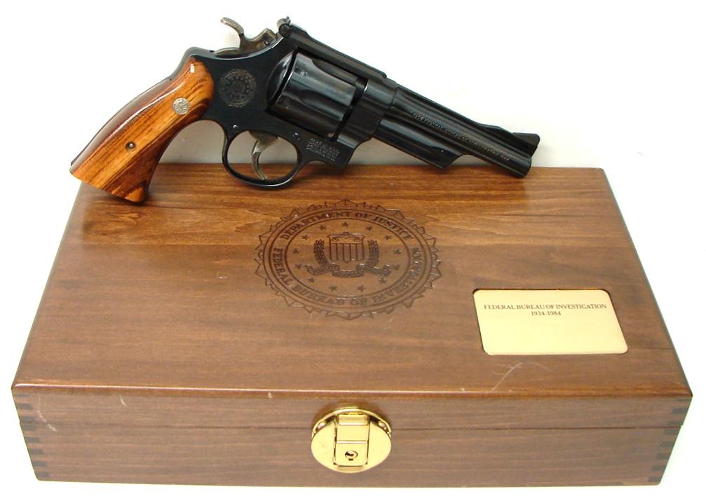 FBI Commemorative. Rare Smith & Wesson .357 Magnum caliber revolver ...