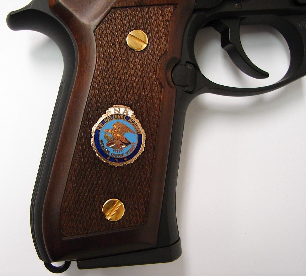 FBI National Academy Beretta 92FS 9MM PARA caliber pistol. Rare Special ...