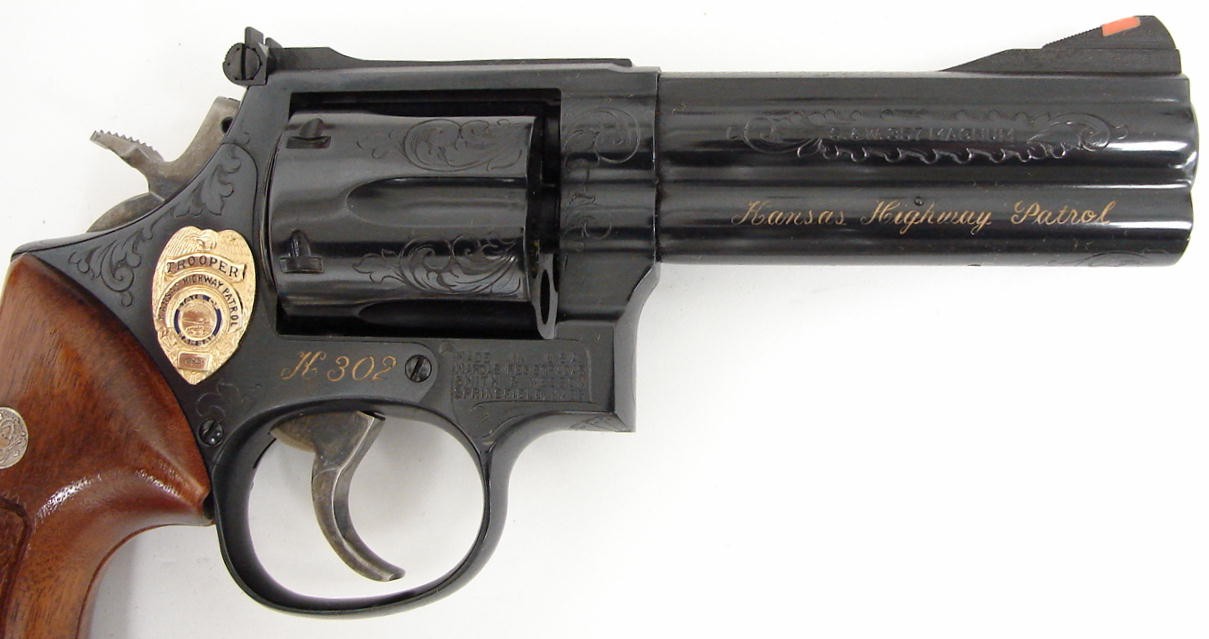 Kansas Highway Patrol 50th Anniversary commemorative Smith & Wesson 586 ...