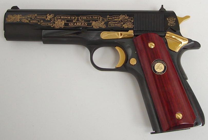 U.S. Navy Seabees Limited Edition Colt Government .45 ACP commemorative ...
