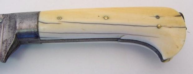 Persian Kard very fine with large size worked rib back inlaid stars on ...