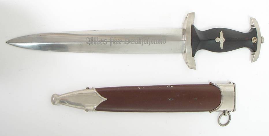 German SA dagger double maker marked. Both RZM mark and Kitterman ...