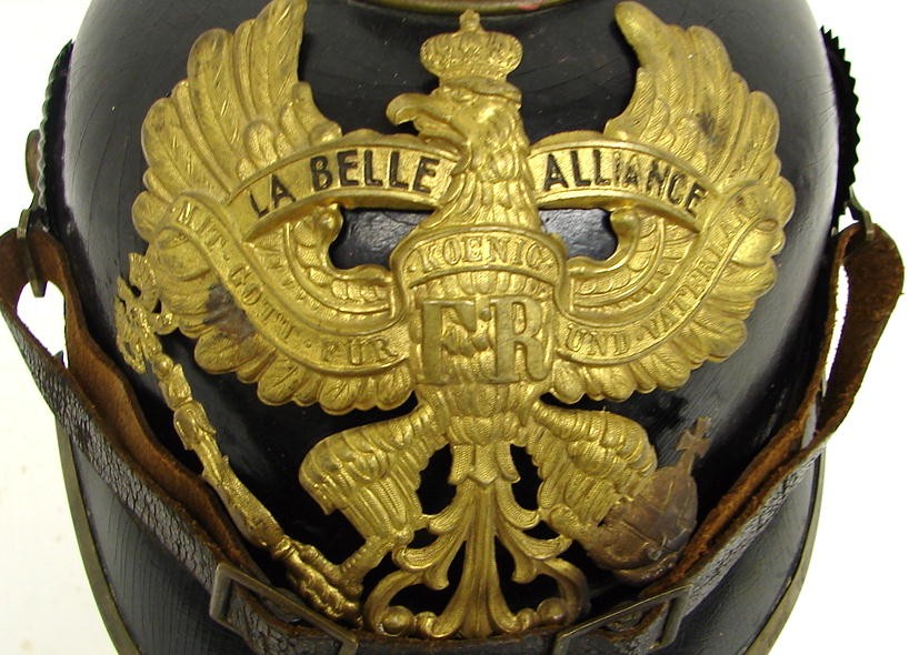 German Enlisted Man Pickelhaube La Belle Alliance Nassau 1st Infantry ...