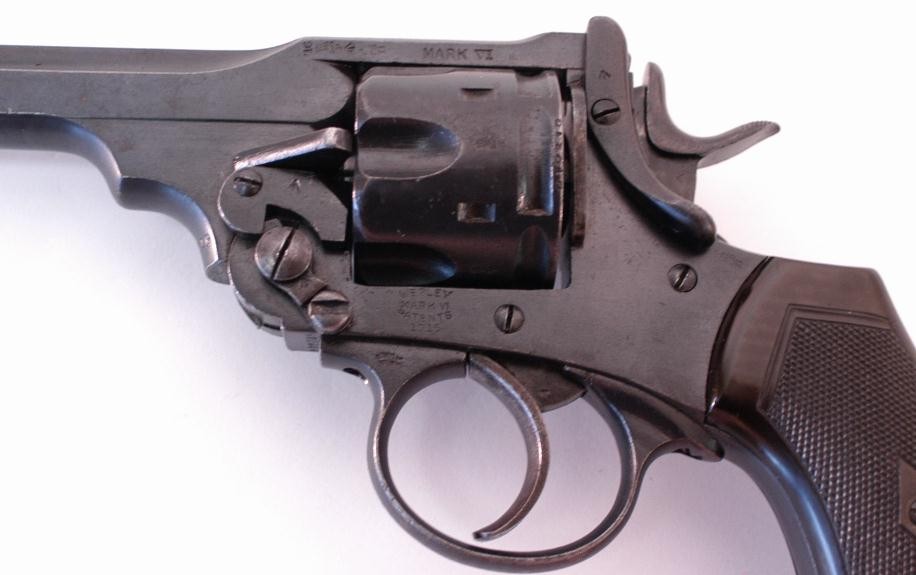 Webley Mark VI .455 caliber revolver rechamber to 45 ACP. Navy Issue ...