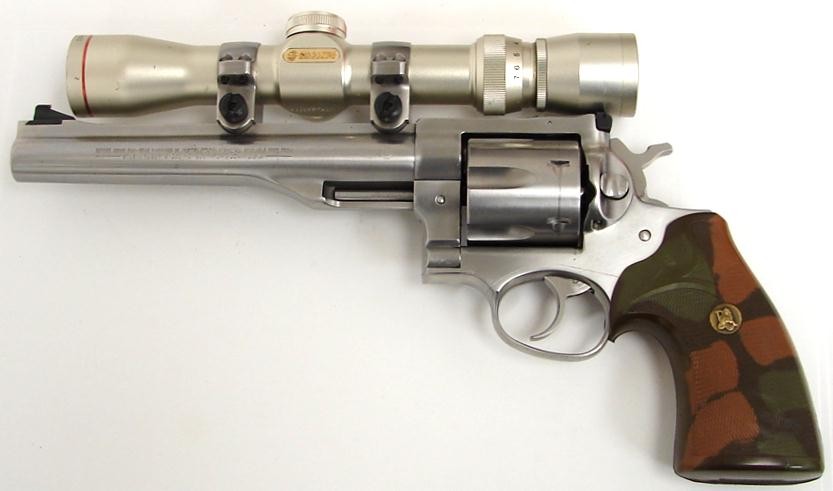 Ruger Redhawk .44 Magnum caliber revolver. 7 1/2 stainless model with ...
