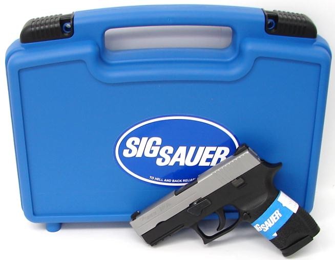 Sig-Sauer P250 Compact 9mm caliber pistol. New modular weapon system ...