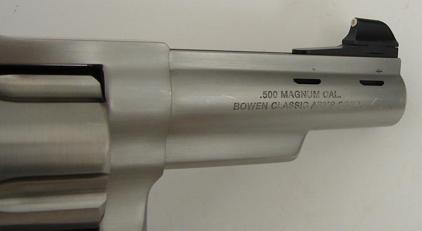 Ruger Redhawk .500 Magnum caliber revolver. Bowen custom conversion ...