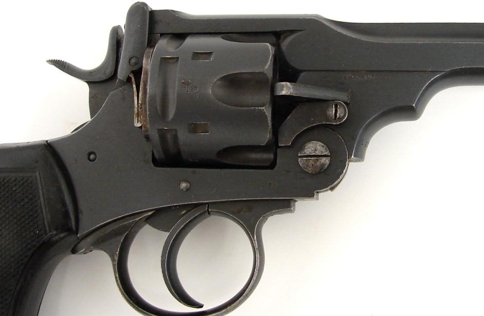 Webley & Scott Mark VI .455 caliber revolver. Military issue dated 1915 ...