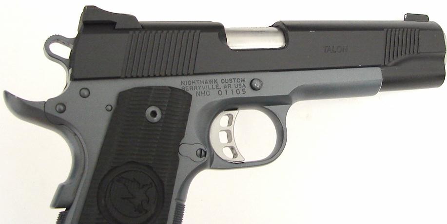 Nighthawk Custom Talon .45 ACP caliber pistol. Full size tactical model ...