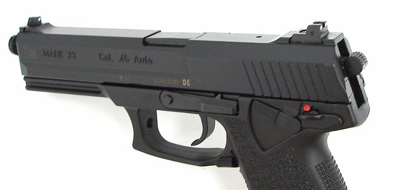 Heckler & Koch Mark 23 Socom .45 ACP caliber pistol. Special Forces ...