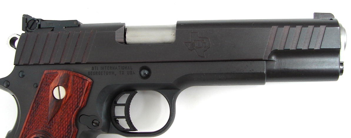 STI International Trojan .45 ACP caliber pistol. Full size target model ...