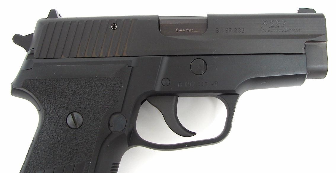 Sig Sauer P228 9mm Para caliber pistol. Older model made in West ...
