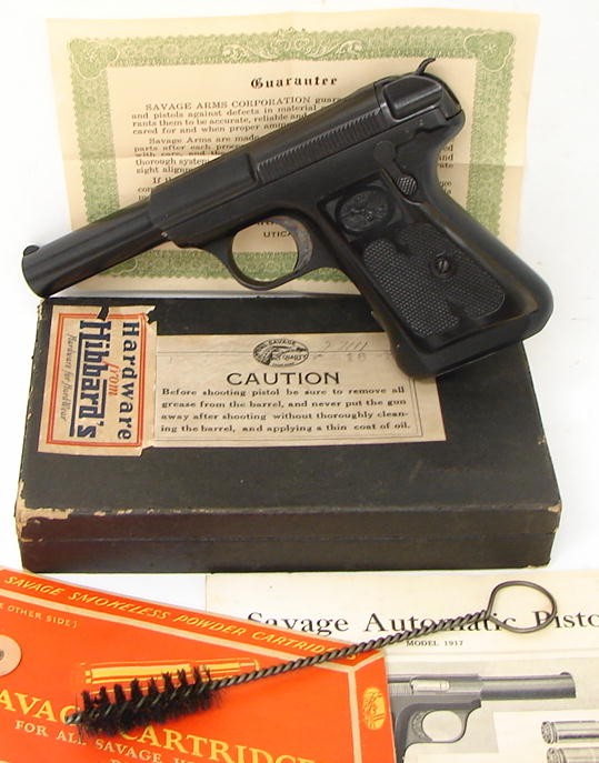 Savage 1917 .380 ACP caliber pistol. Mint .380 and in the box with ...