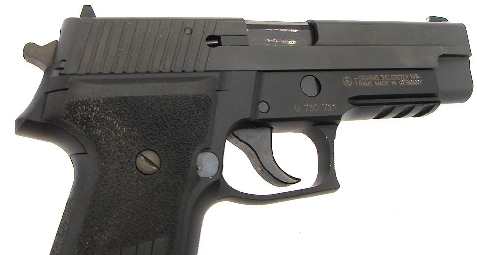 Sig Sauer P226R 9mm Para caliber pistol. Navy model with anchor on ...