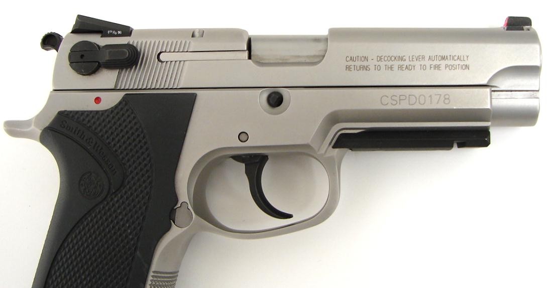 Smith & Wesson 5906 TSW 9 mm para caliber stainless steel tactical ...