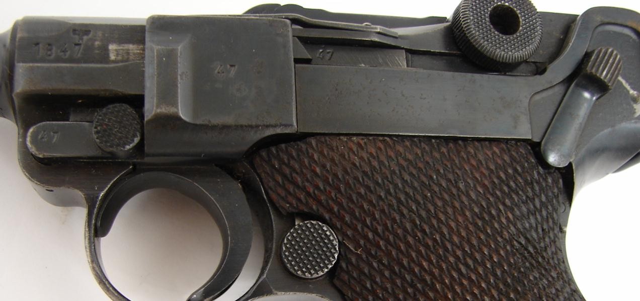 Mauser P-08 9mm caliber luger. Mauser Banner Police eagle L marked ...