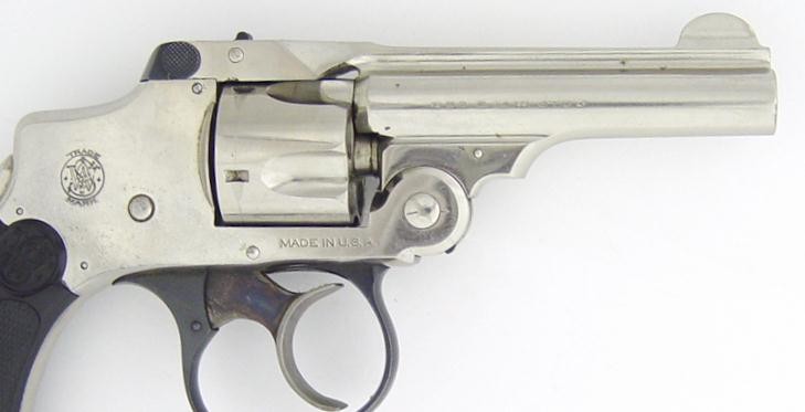 Smith & Wesson Safety Hammerless 3rd S&W caliber revolver. This gun is ...