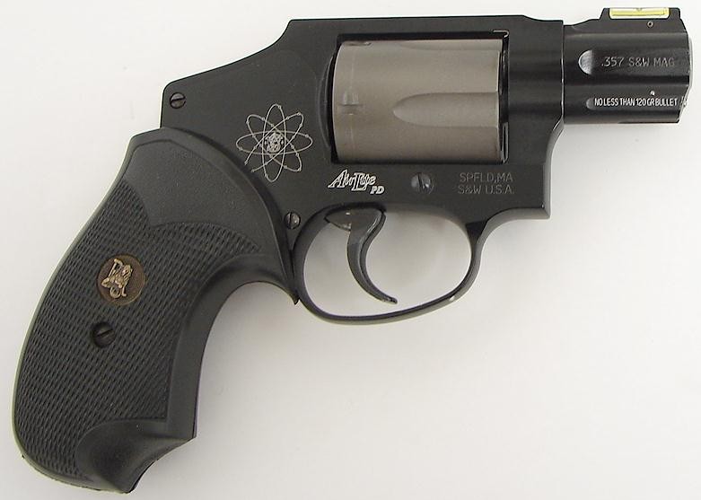 Smith & Wesson 340PD .357 Mag caliber revolver. Airlite PD model with ...