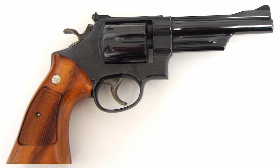 Smith & Wesson 27-2 .357 Mag caliber revolver. 1970 s vintage pinned ...