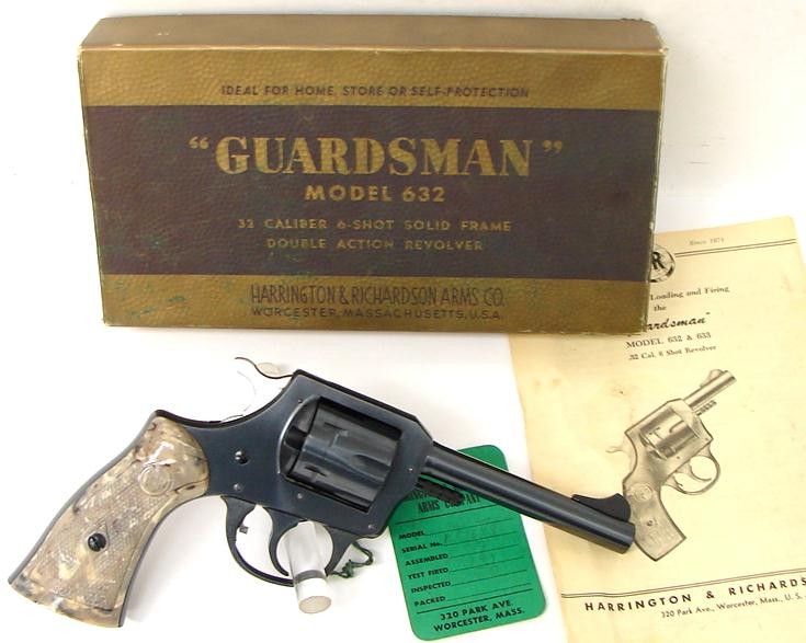 Harrington & Richardson 632 .32 S&W Long caliber revolver. Neat early ...