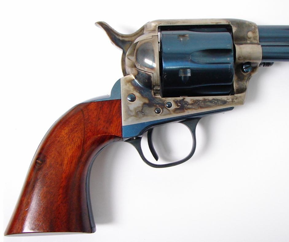 Uberti P .45 LC caliber revolver. 7 1/2" Cowboy Gun with charcoal blue ...