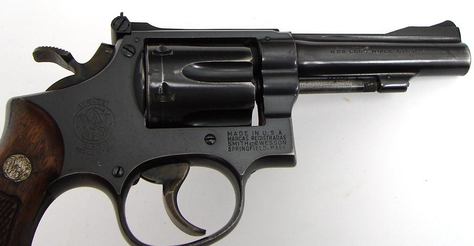 Smith & Wesson K22 Combat Masterpiece .22 LR caliber revolver. Early ...
