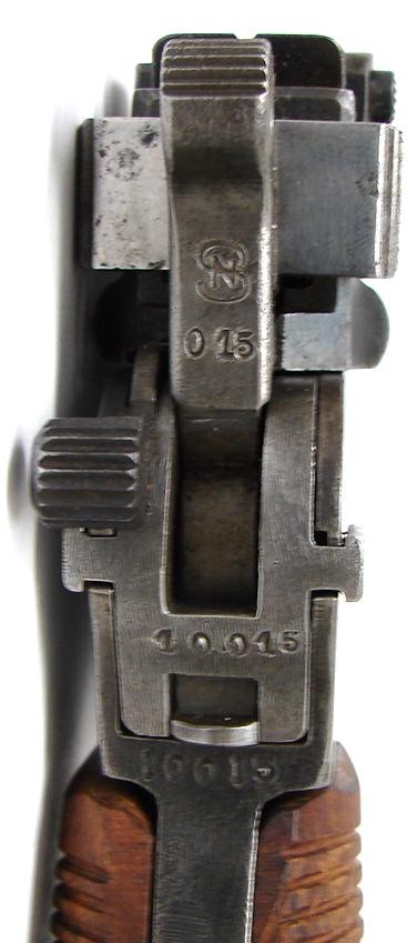 Mauser 1896 9mm Luger caliber pistol. WWI German military accepted ...