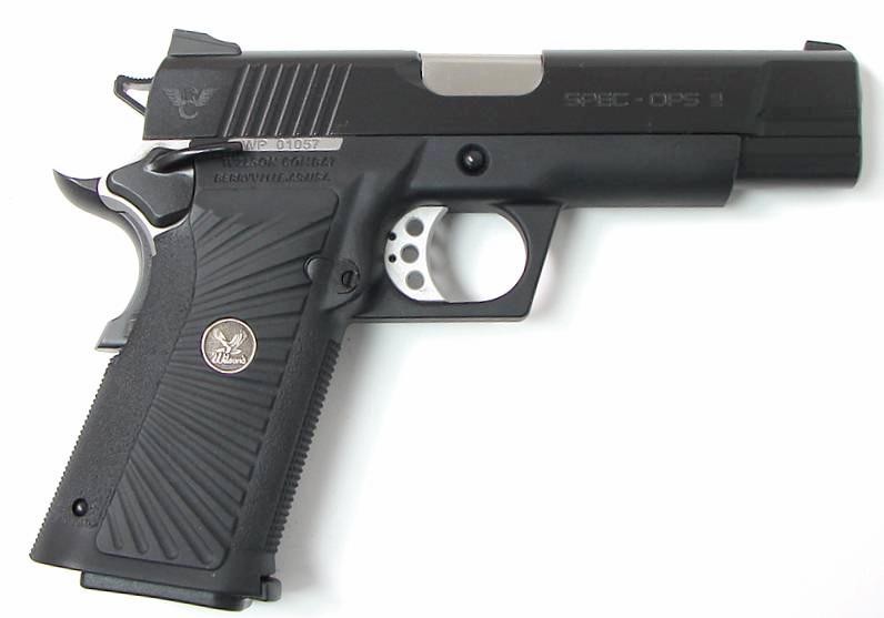 Wilson Combat Special Ops 9mm caliber pistol. Lightweight combat pistol ...