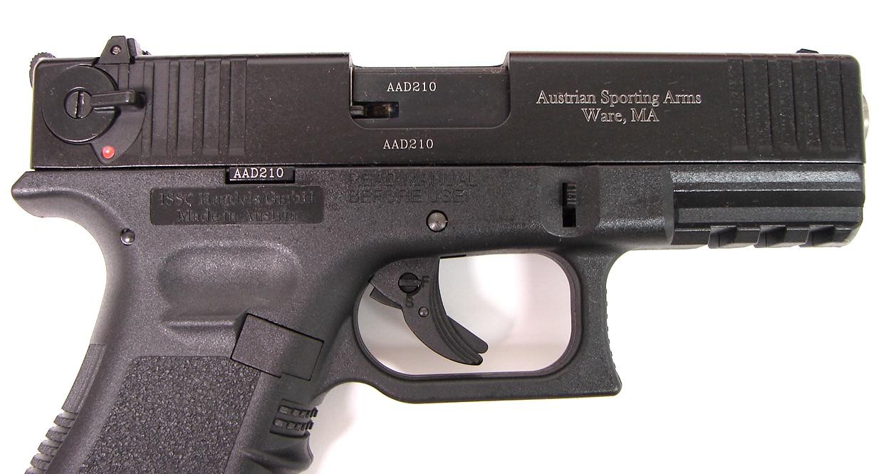 ISSC Handels GmbH M22 .22 LR caliber pistol. Glock style .22 pistol in ...