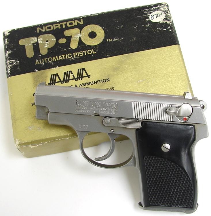 Norton TP-70 .25 ACP caliber pistol. Very advanced & highly regarded ...