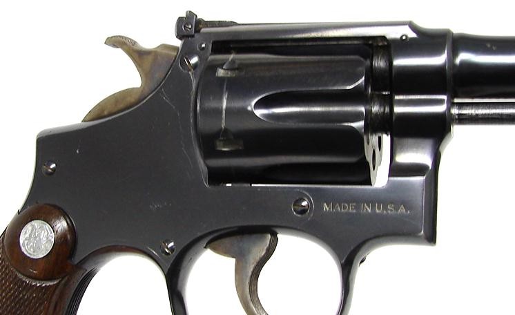 Smith & Wesson K22 Outdoorsman .22 LR caliber revolver. Pre-war model ...