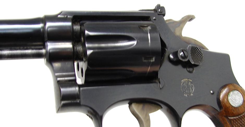 Smith & Wesson K22 Outdoorsman .22 LR caliber revolver. Pre-war model ...