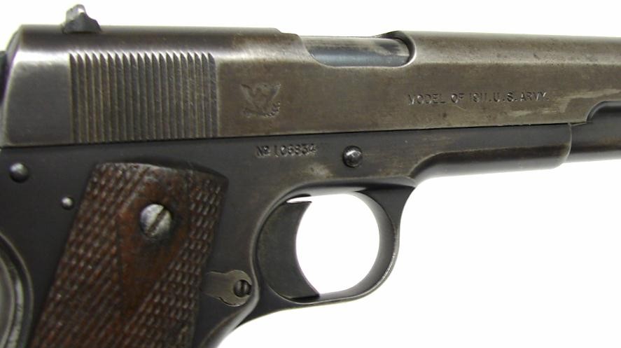 Springfield 1911 .45 ACP caliber pistol. Scarce WWI issue military gun ...