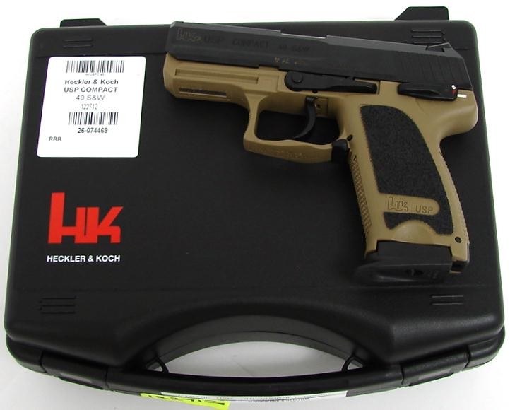 Heckler & Koch USP Compact .40 S&W caliber pistol. Special edition with ...