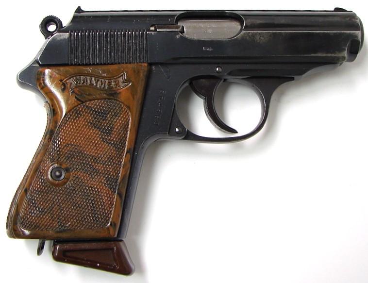 Walther PPK .32 ACP caliber pistol. 1937-1938 era of production. Crown ...