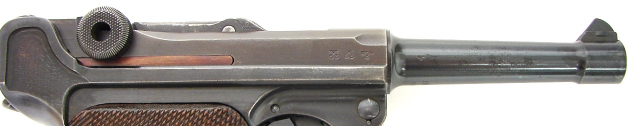 Mauser P.08 .9 MM Luger caliber pistol. World War II Luger manufactured ...