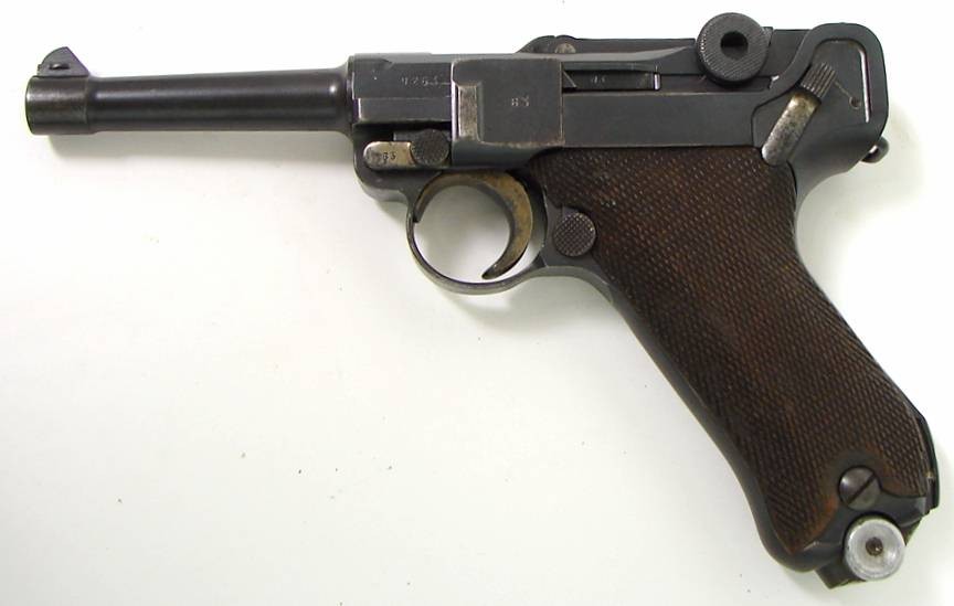 Mauser p.08 9mm Luger caliber S/42 code pistol. 1937 dated with straw ...