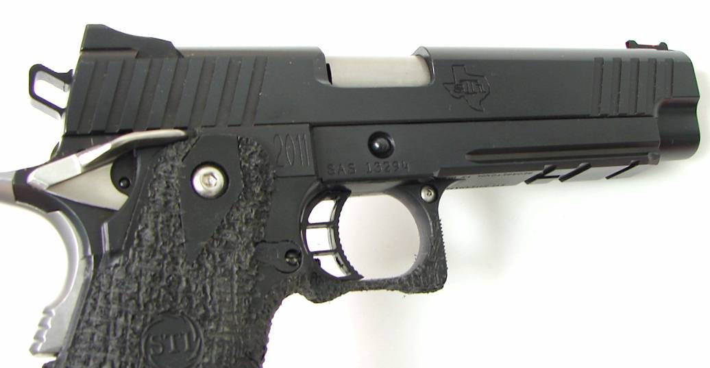 STI International 2011 .40 S&W caliber pistol. Full size tactical model ...