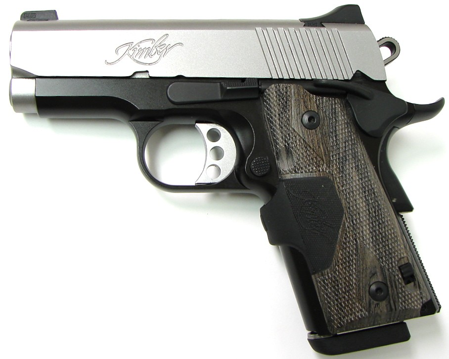 Kimber SS Ultra Carry II .45 ACP caliber pistol. Subcompact model with ...