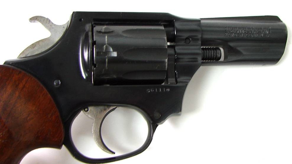 High Standard Sentinel MK IV .22 WMR caliber revolver. Snub nose 9-shot ...