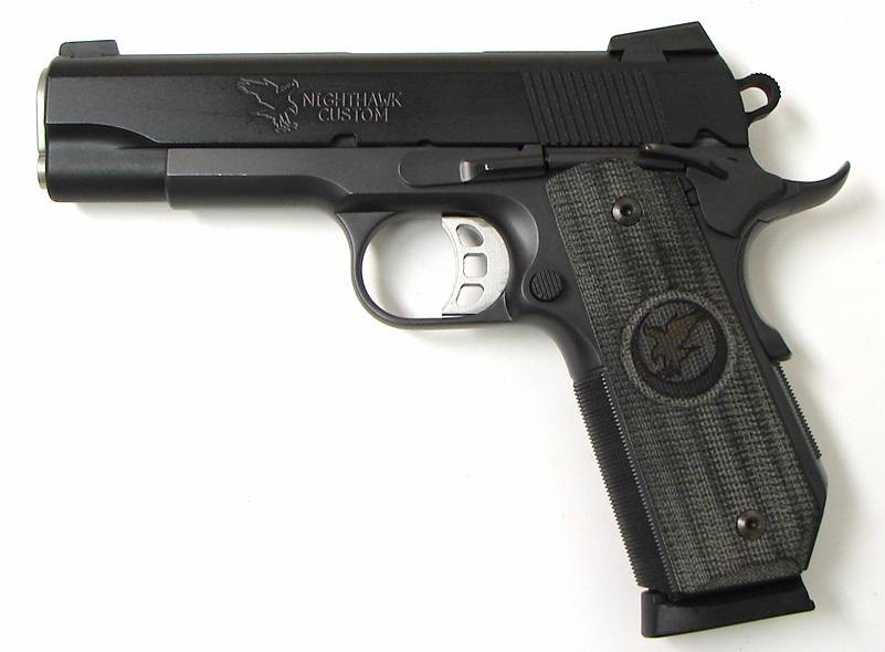 Nighthawk Custom Talon II .45 ACP caliber pistol. Commander size carry ...
