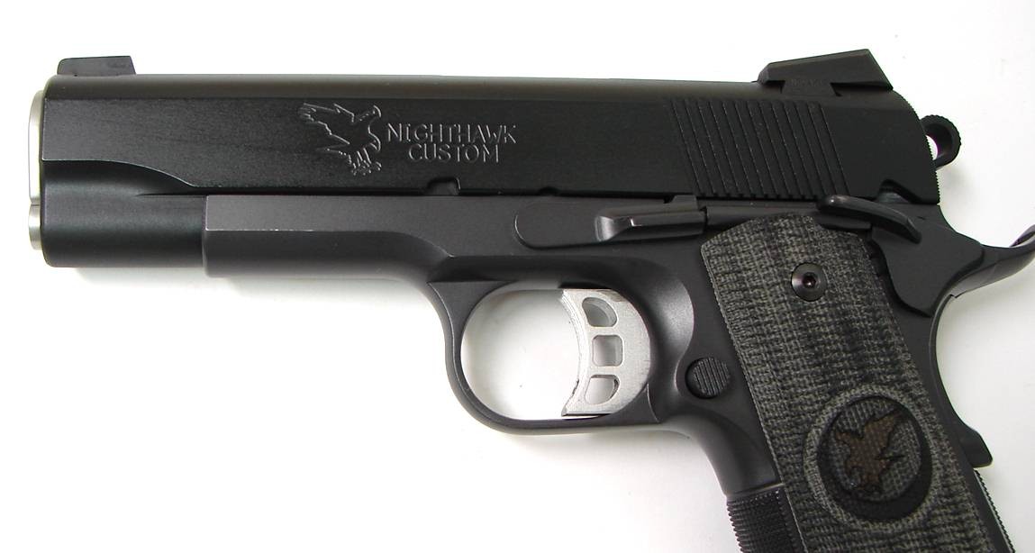 Nighthawk Custom Talon II .45 ACP caliber pistol. Commander size carry ...
